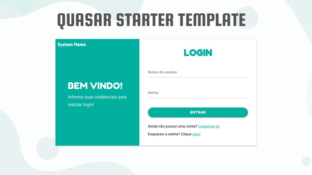 Starting projects with Quasar Framework: a base template with Vite, Vue 3, and Pínia