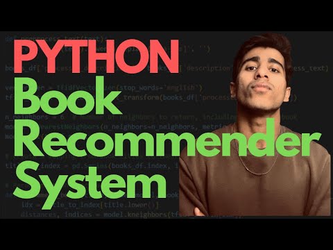 Build a Book Recommender System with Python: A Machine Learning Project Tutorial #python