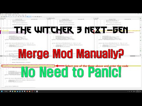 How to Merge THE WITCHER 3 Next-Gen Mods - Examples 'Slots Slots Slots' Mod