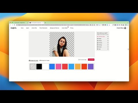 How to remove background of pictures in Google Drive?