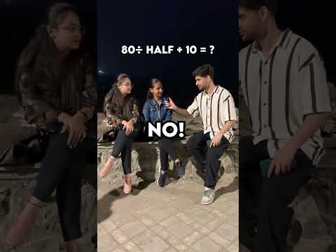 80÷HALF+10=???|| pls comment your answer #maths #viralvideo #viralmaths