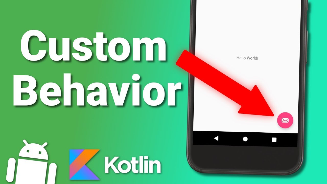 Custom CoordinatorLayout Behavior - Android Kotlin Tutorial