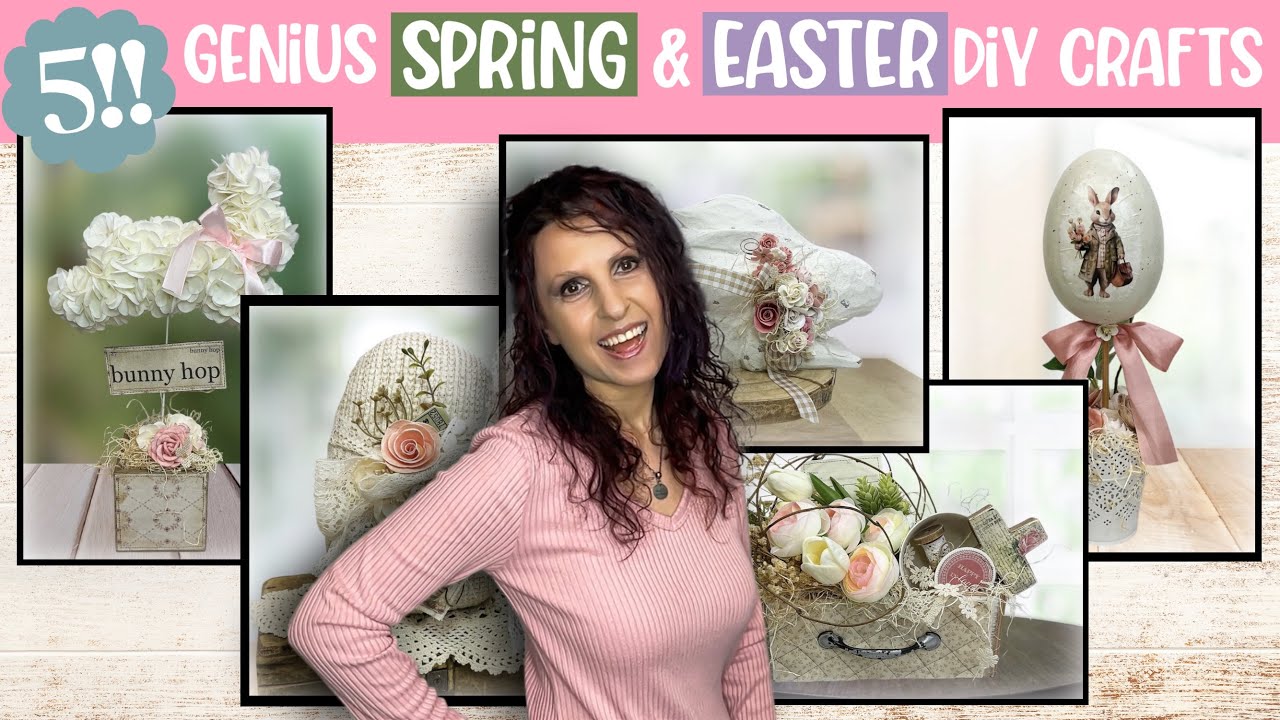 Ditch Cheap Decor From The Store! Try These Shabby Farmhouse DIY Spring & Easter Crafts Instead! 