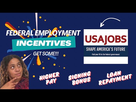 Federal Employment Incentives and Pay Flexibilities
