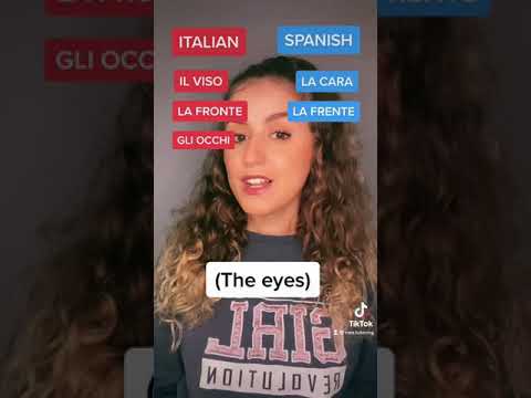 FACE VOCABULARY IN ITALIAN & SPANISH