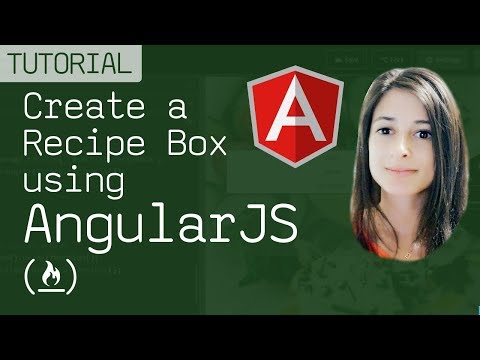 Learn AngularJS tutorial recipe box - Mind Luster