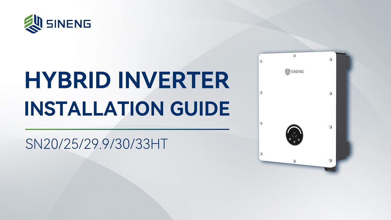 SN 20~33 HT Installation Guide