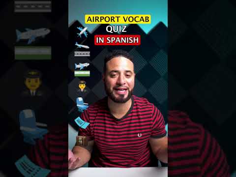 Spanish Travel Vocabulary: Airport