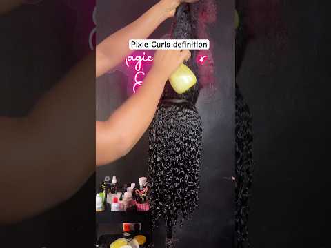 DIY how to define pixie curls #wigtutorial #hairtutorial #wig #pixeldefinition #lagoswigstyling