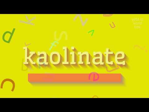 KAOLINATE - HOW TO PRONOUNCE IT? #kaolinate