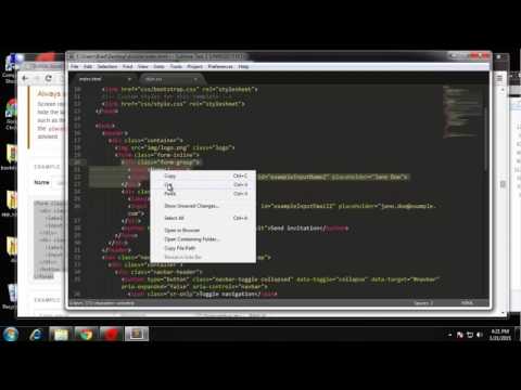 Learn Build a multi page Social Network Template using Bootstrap Part 2 - Mind Luster