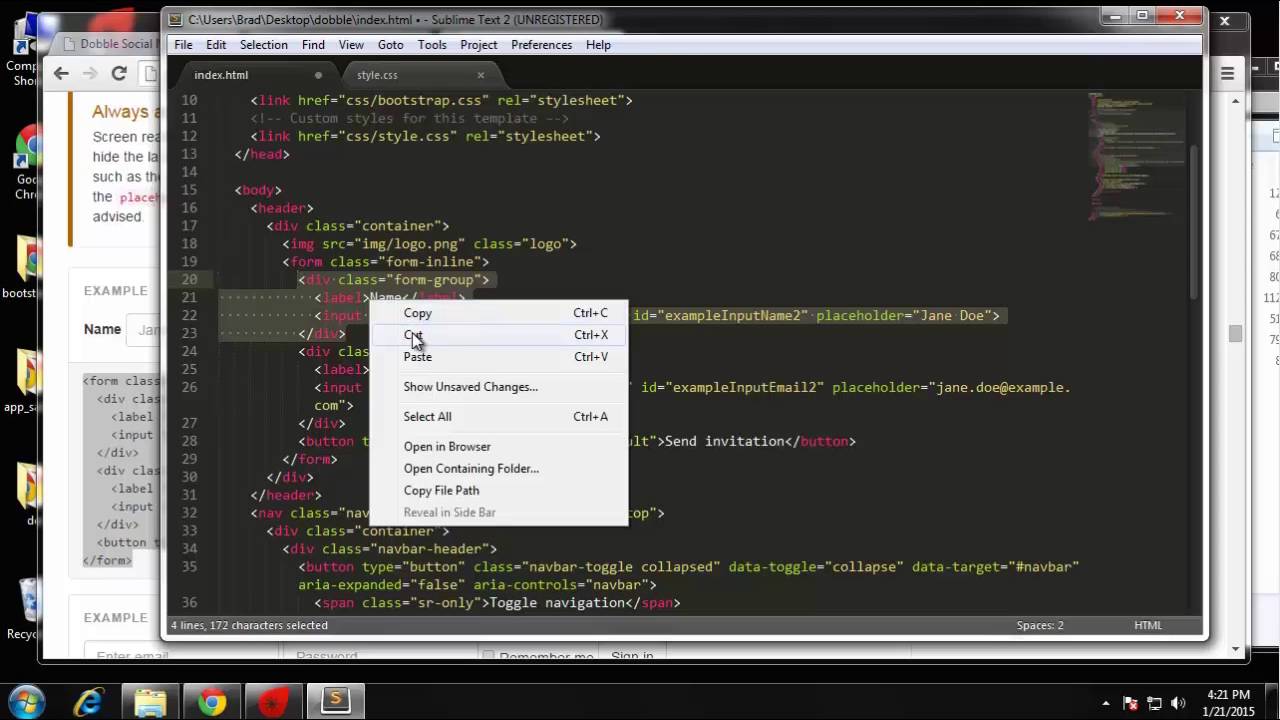 Build a multi-page Social Network Template using Bootstrap - Part 2