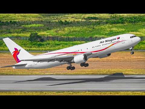 ✈️🇵🇬 1 HOUR of AIRPLANE TAKEOFFS & LANDINGS Port Moresby Jacksons Airport Papua New Guinea POM/AYPY