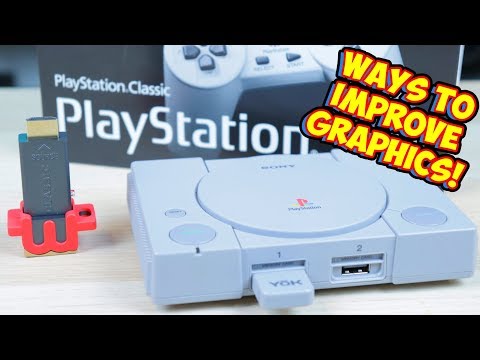 PlayStation Classic Upgrading Graphics With MClassic & Without!