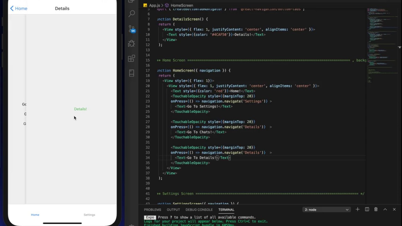 React native tutorial #01 Navigation v5 - Stack, Tabs, Drawer, Authentication
