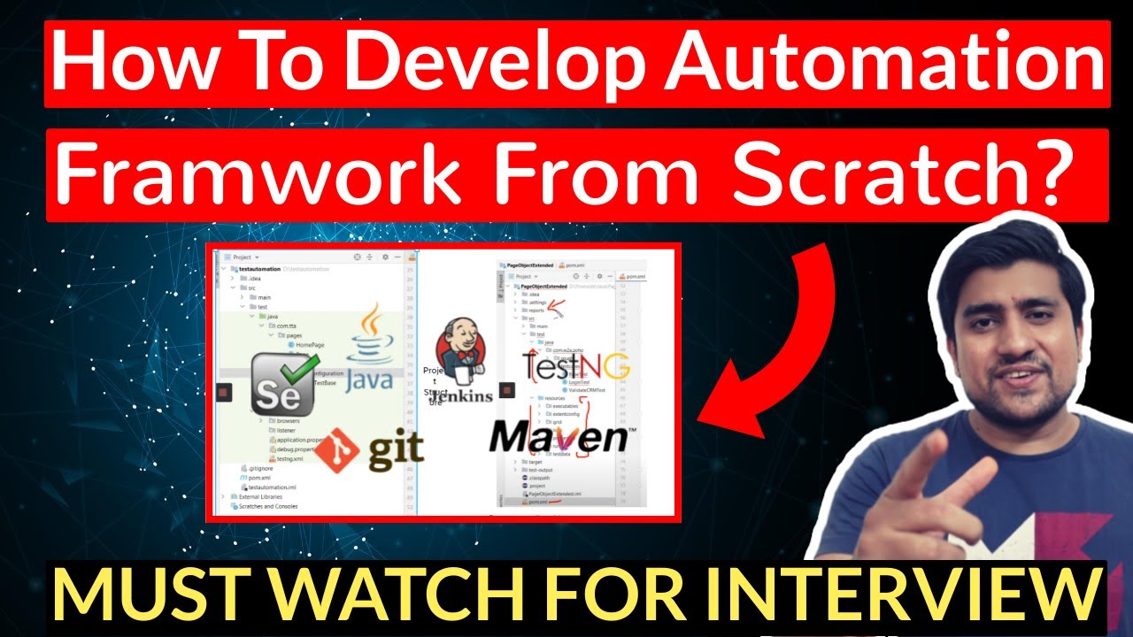 How to Develop a Test Automation Framework From Scratch | Explain Automation Framework In Interviews