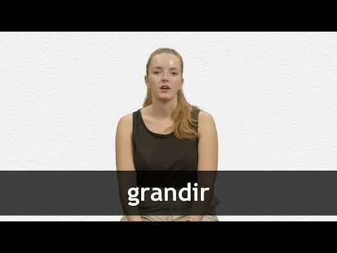English Translation of “GRANDIR” | Collins French-English Dictionary