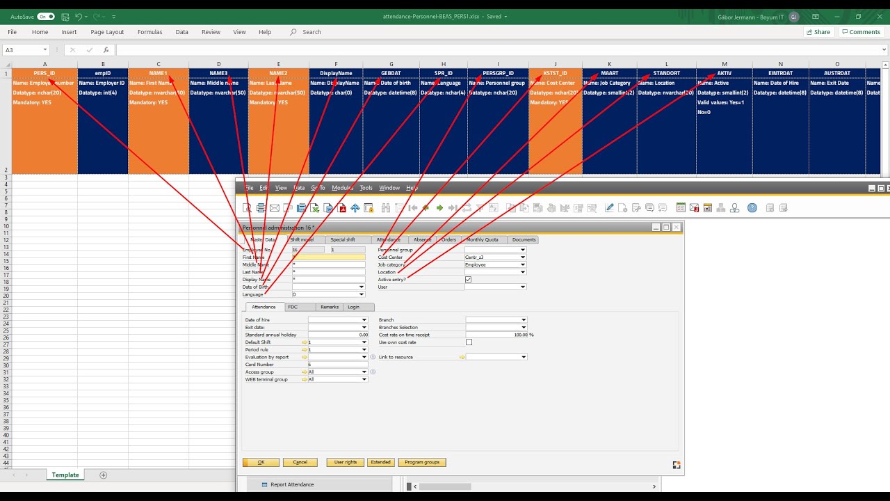 Data Integration Hub: Open HUB templates and Automatch definitions from source tables