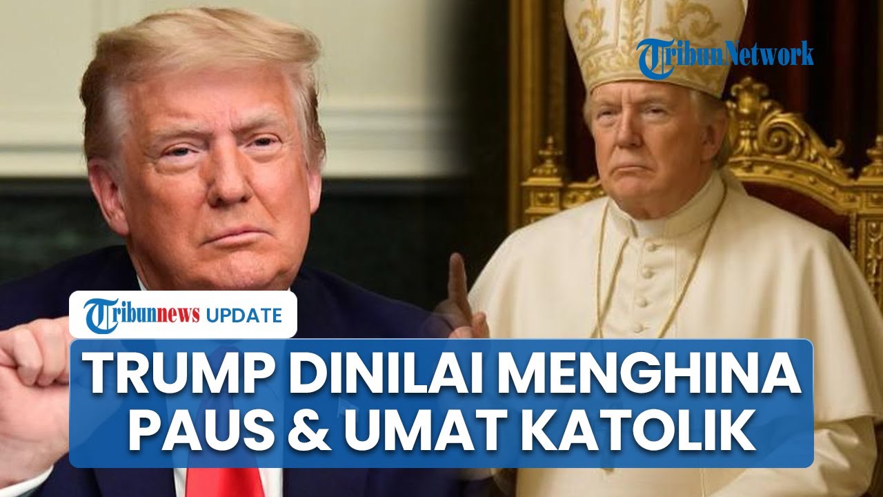 Foto AI Donald Trump sebagai Paus Dikecam Uskup Katolik New York, Sebut ...