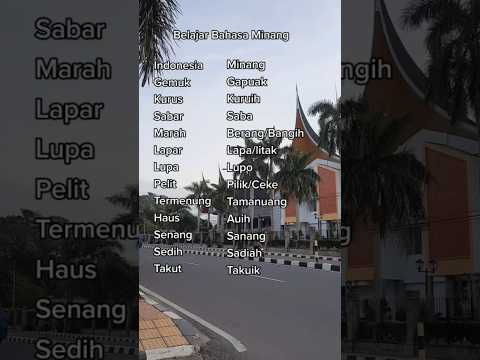 Belajar Bahasa Minang #minang #orangminang #padang #sumaterabarat