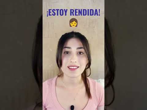 Different ways to say "I'M TIRED" in Spanish! #shorts #shortsvideo #reels #fyp #trending #español