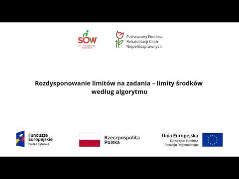 Obsługa SOW – Administrator Lokalny. Zarządzanie limitami.