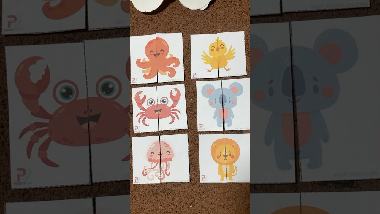 Rompecabezas para niños - puzzle flor kids. Children rompecabezas de animales . Animals #burrikiki