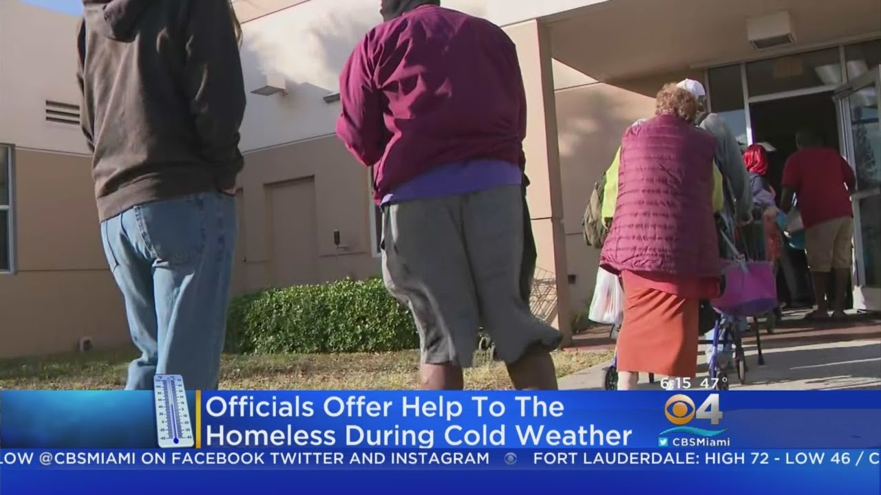 Homeless Take Shelter During Cold Weather