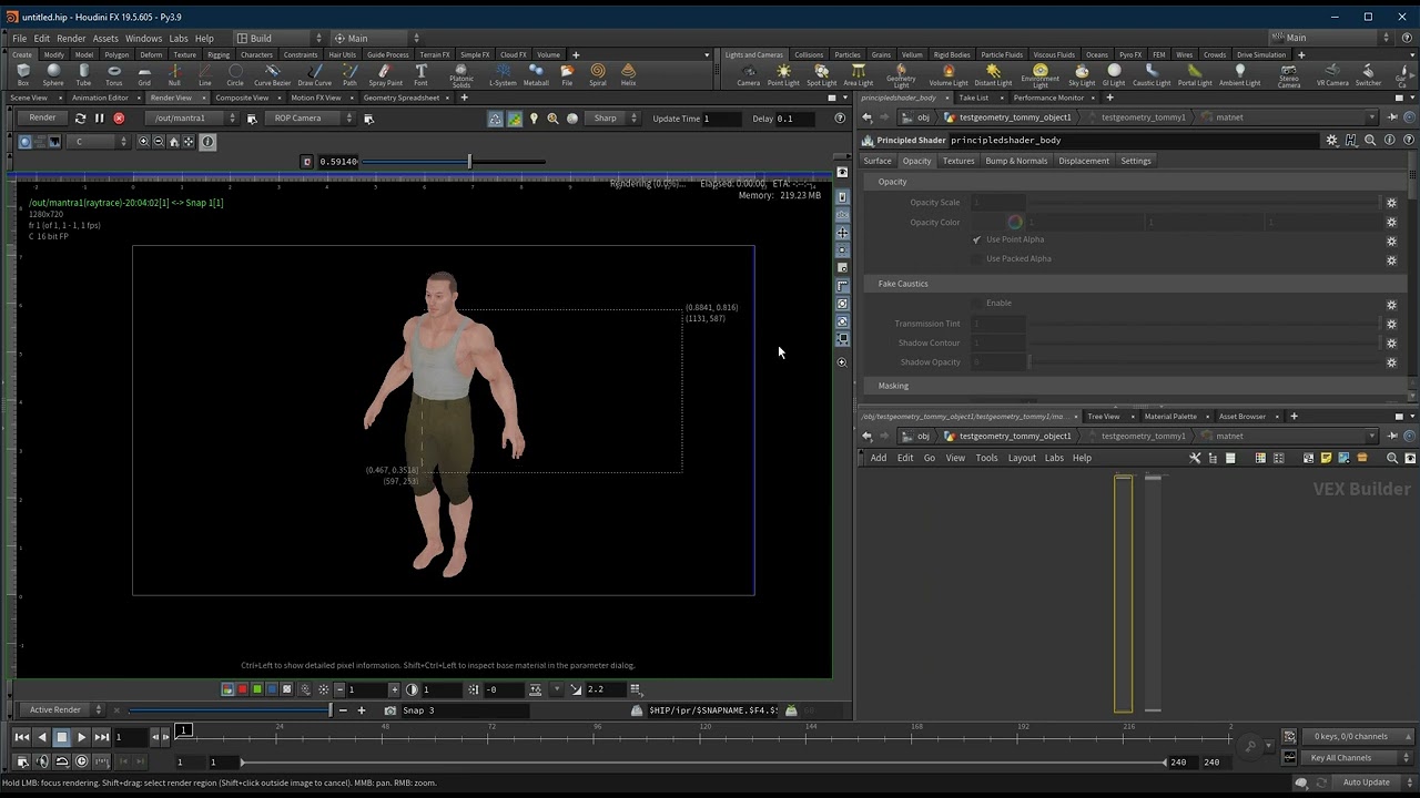 mantra render view tips。houdini NOTE：