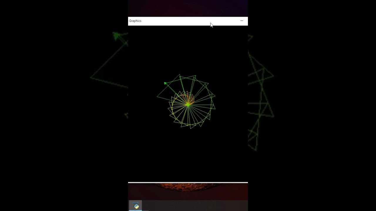 Python Turtle Graphics | Python Project | Python Turtle Project #short #python #shorts #shortsfeed