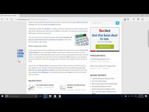 Federal Income Tax Refund Calculator