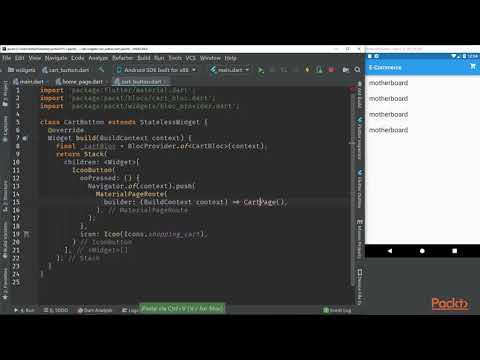Learn Mastering Flutter Create Our Cart Button Component | packtpub com - Mind Luster