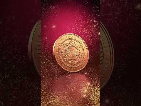 KOH Video Wallpaper AG131 Golden Coin Pink Background