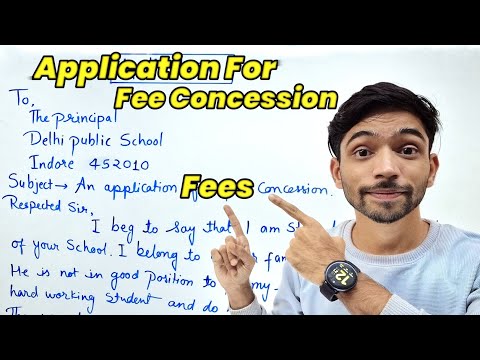 Application For Fee Concession | рдЕрдВрдЧреНрд░реЗрдЬреА рдореЗрдВ рдлреАрд╕ рдорд╛рдл рдХрд░рдиреЗ рдХреА рдПрдкреНрд▓реАрдХреЗрд╢рди | fees maafi ki application