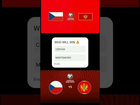 Czech Republic vs Montenegro, World Cup Qualifier 2025 #czechia #Montenegro #shortsfeed #football