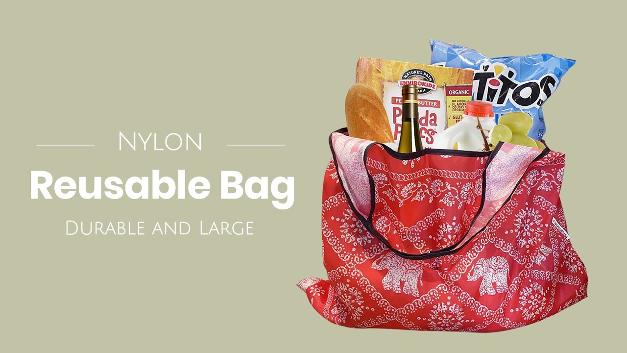 Wrapables Eco-Friendly Large Nylon Reusable Shopping Bag