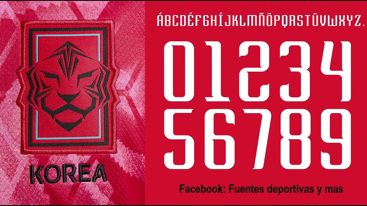 South Korea Font 2024 Tipografia Corea del Sur 2024