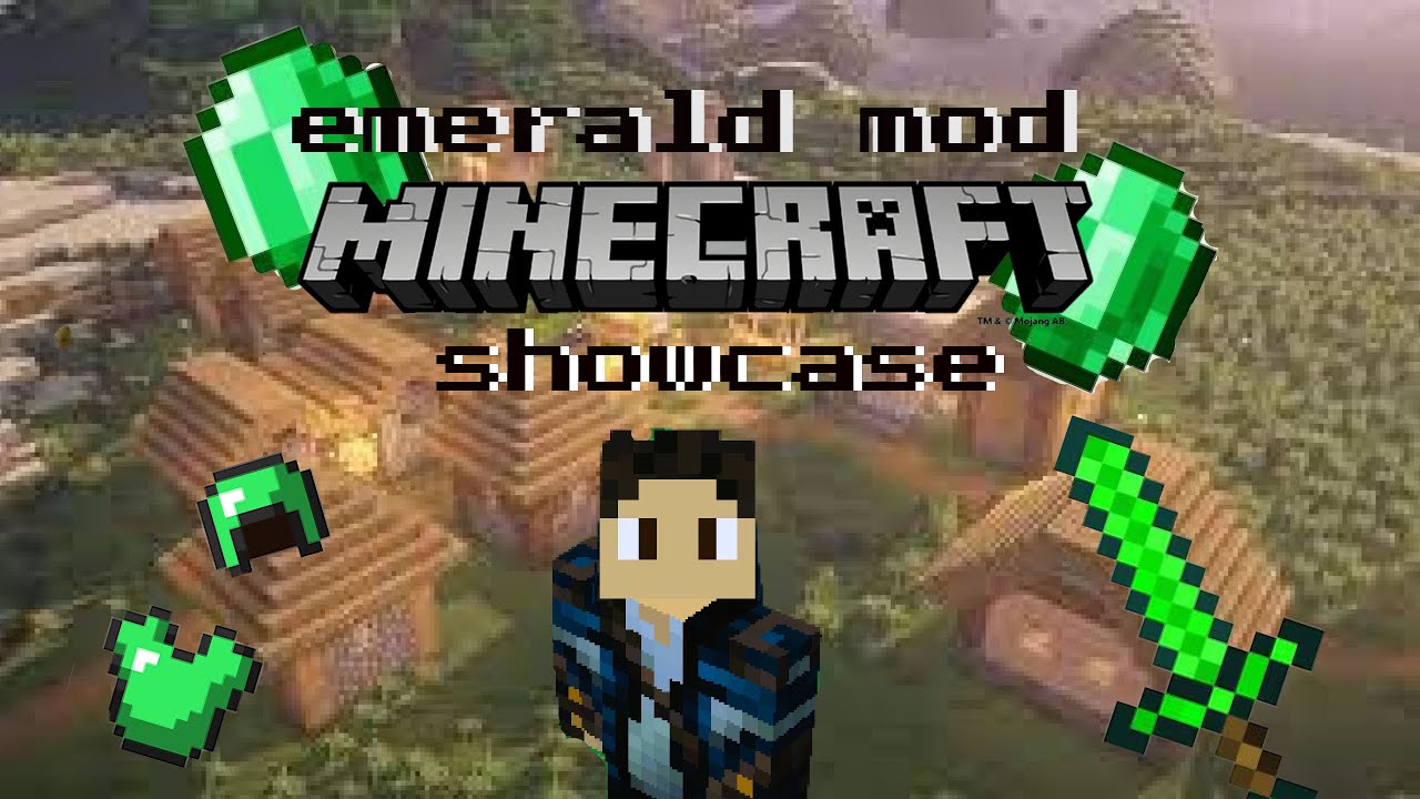 EMERALD ARMOR IN MINECRAFT emerald upgrade mod showcase
