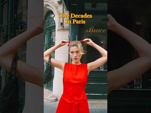 The Decades in Paris๐ Whatโs your fave? 60s dress & 80s top made by me๐ซ #short #fashion #vintage