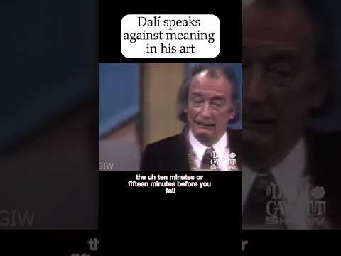 Salvador Dali Against Meaning In His Art #art #shorts #dali