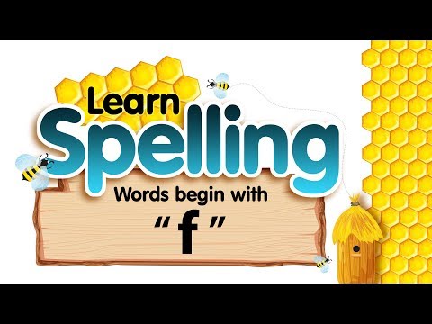 Learn Spelling Words begin with 'f' | Spell & Tell Words that begin with 'f' | Word Phonics