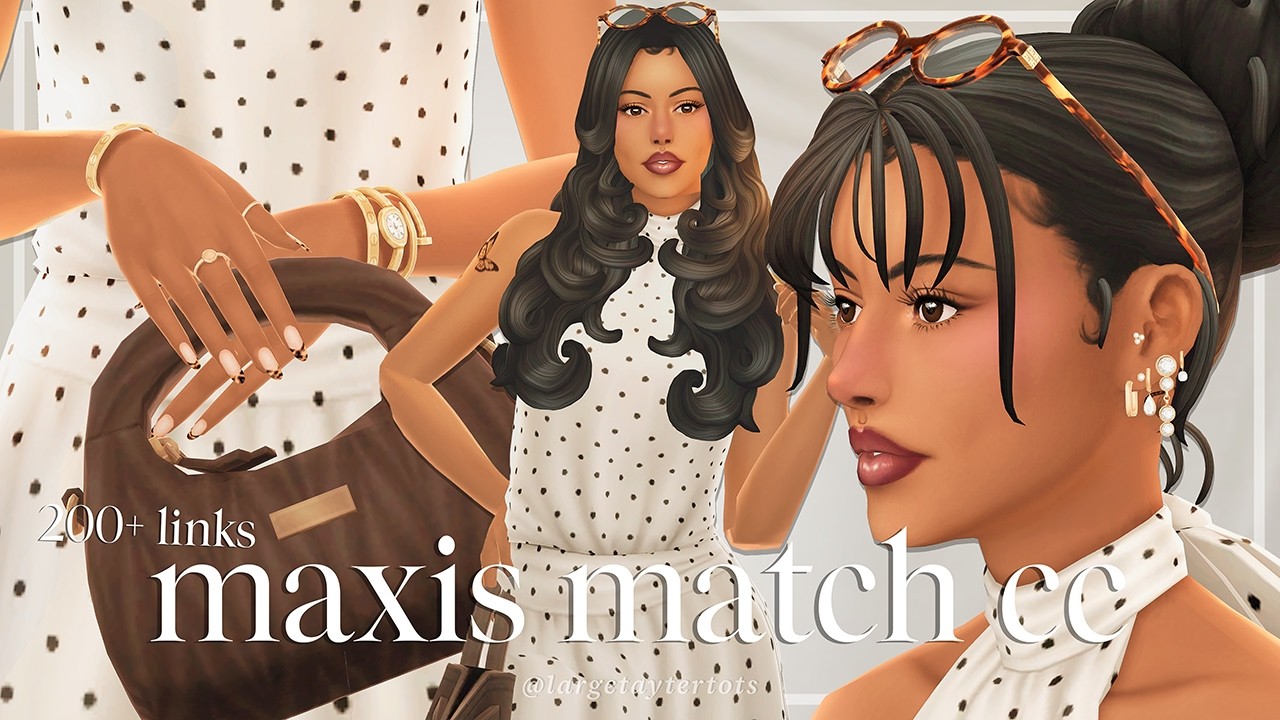 The BEST Maxis Match CC for The Sims 4 (200+ items) Hair, Accessories, Nails, etc | Custom Content