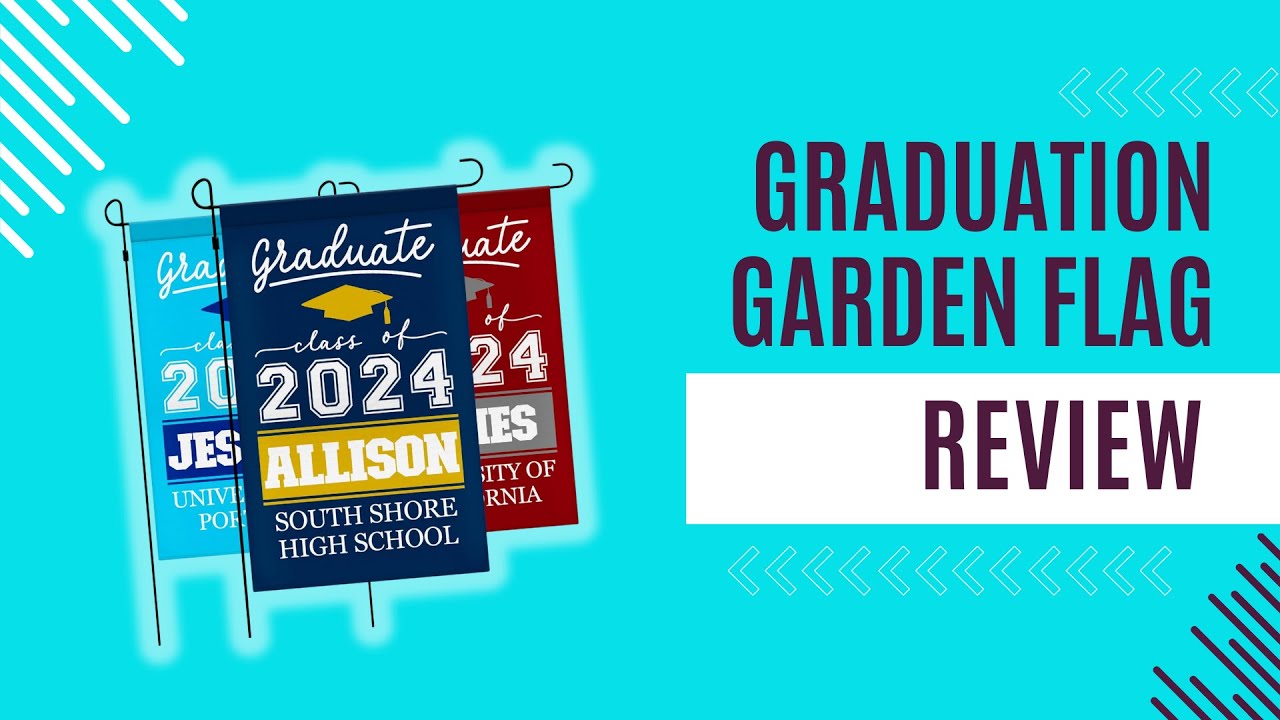 Personalized Graduation Garden Flag With Name & School Name Review