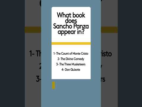 In what book does Sancho Panza appear?