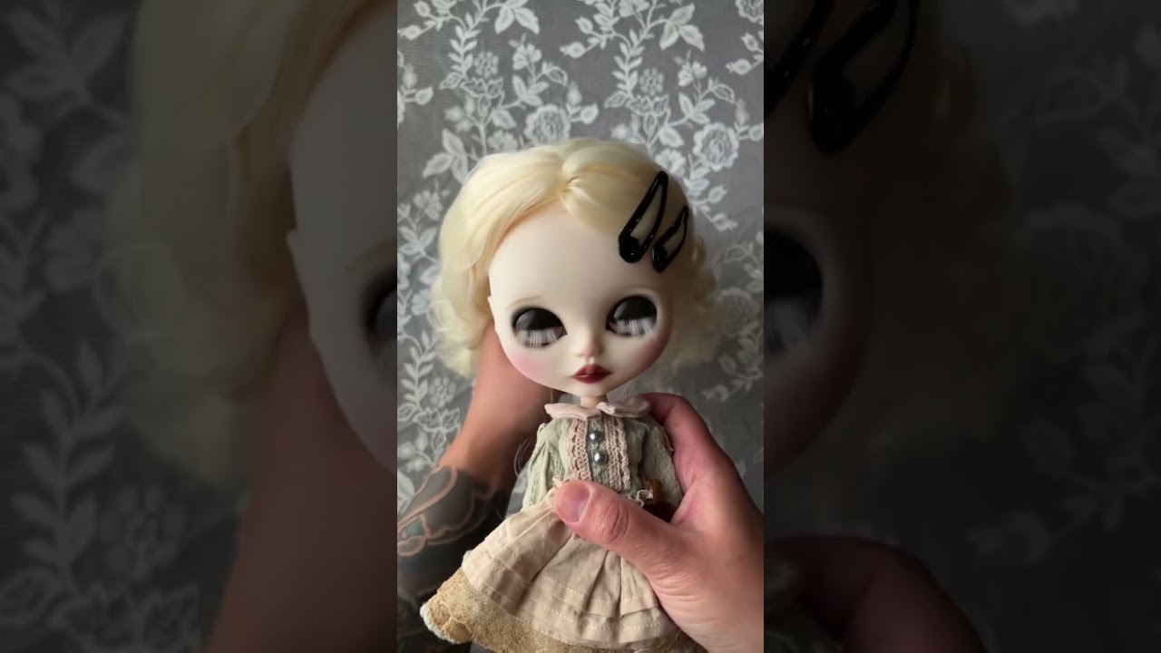 Custom Blythe doll, Marceline🐇(sold) #blythe #blythecustom #doll #haunted #haunteddoll #creepy
