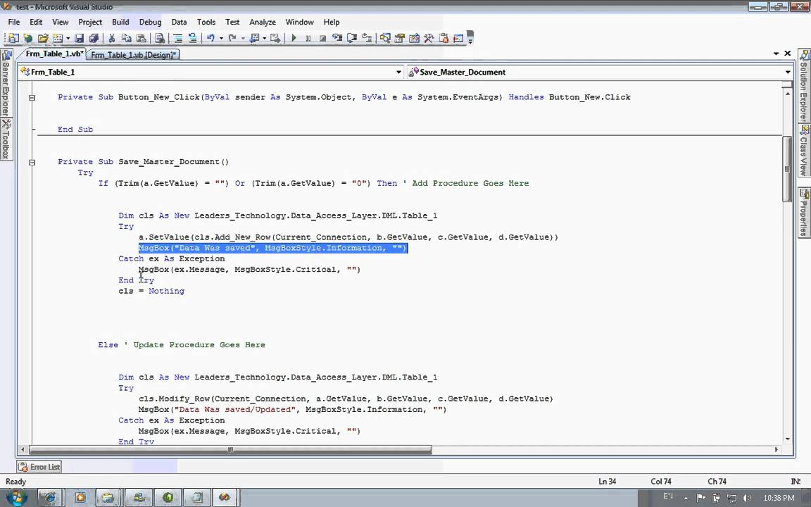 .Net Code Generator, Systems Generator