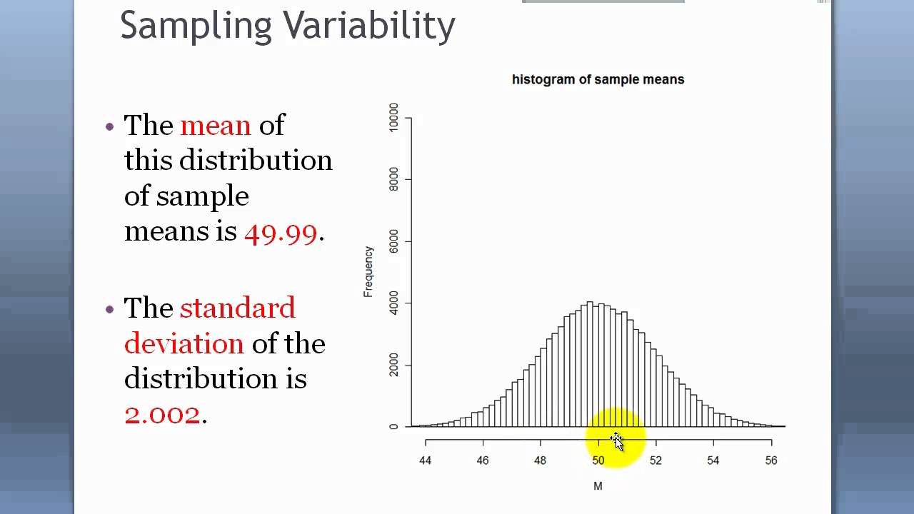 EDPS859 STATISTICAL METHOD - Sampling Variability 1 (1/2)