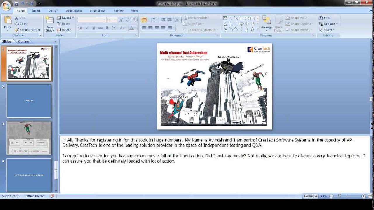 Multi channel Test Automation with open source