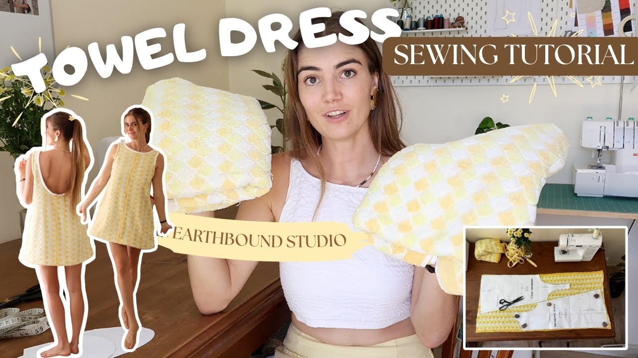 Sew Your Own Towel Dress With Side Pockets | Beginner Friendly Step-by-Step Tutorial