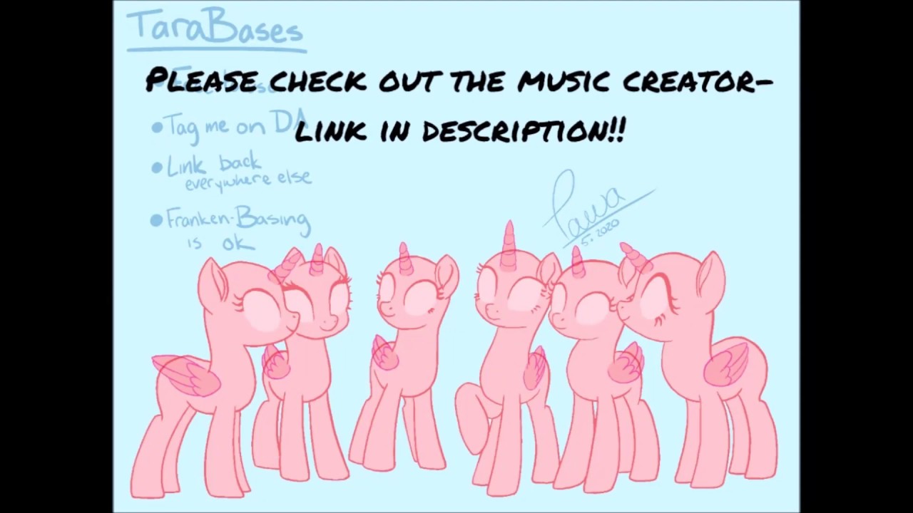 MLP Base Speedpaint - mane 6 movie style base